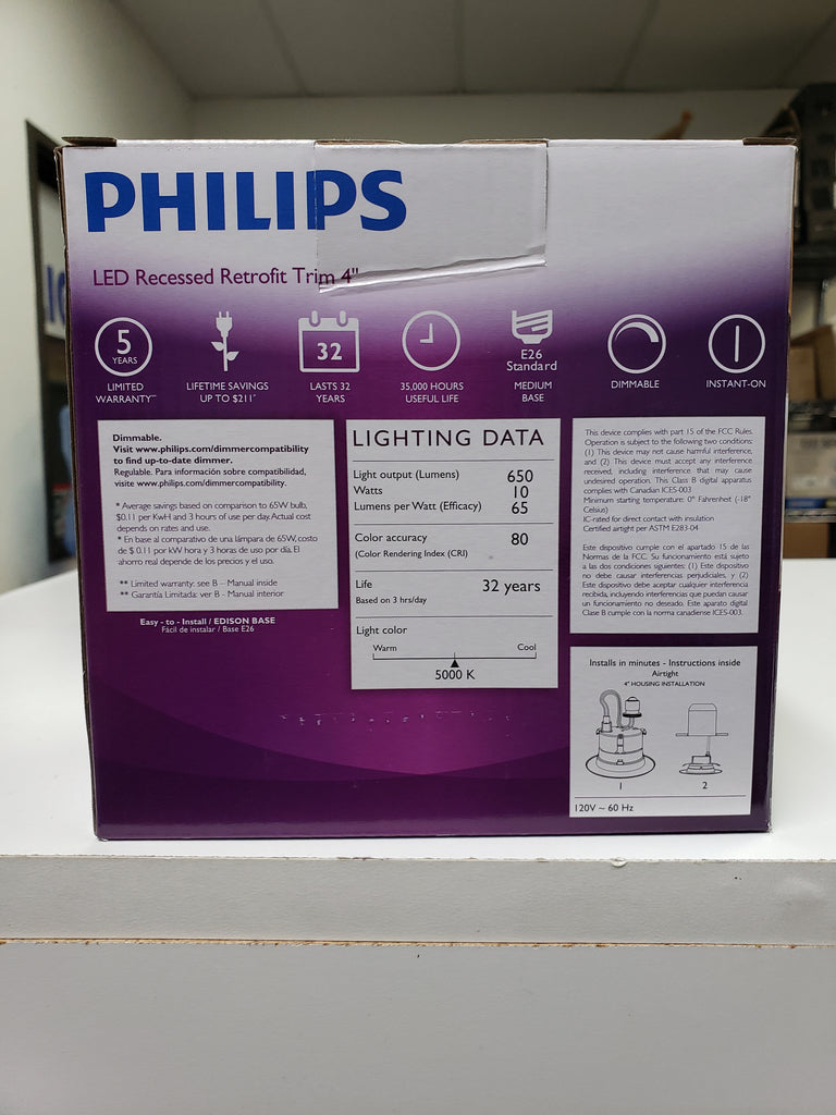 Round Led Recessed Retrofit with White Smooth Trim - TNT Lighting ...