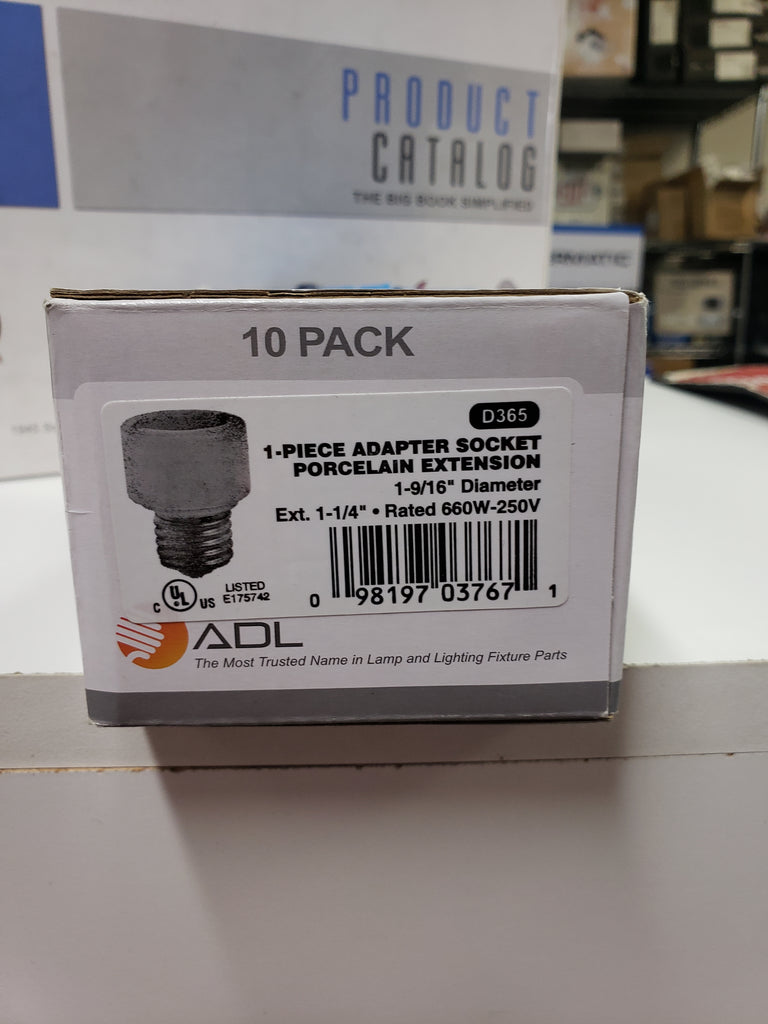 ADL D365 Medium to Medium 1-Piece Adapter Socket - TNT Lighting ...